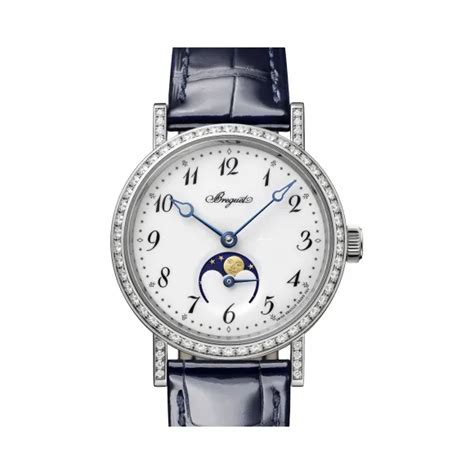 宝玑breguet 经典 Classique 系列 18k白金镶钻 手动机械机芯 女表 9088bb 29 964 Dd0d 小迈步海淘品牌官网