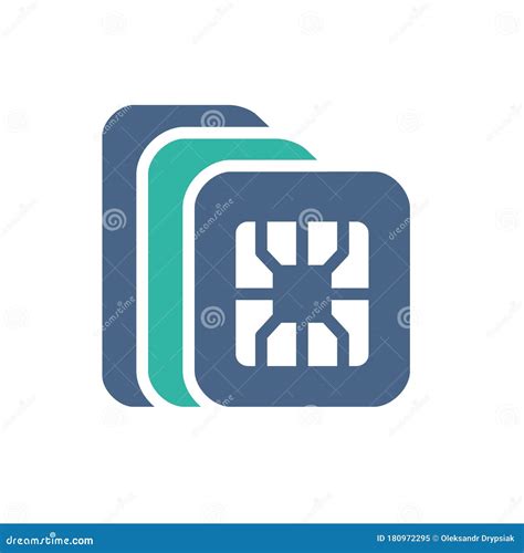 Different Sim Card Types Flat Icon Normal Micro Nano Phone Card