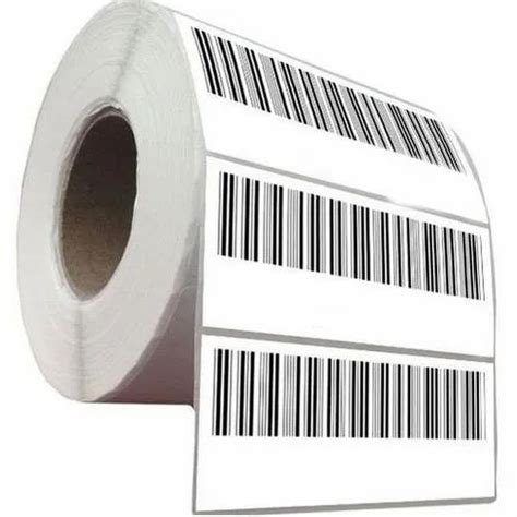 20 To 25 Meter Pvc Barcode Printed Label Roll Size 100 Mm X 100 Mm