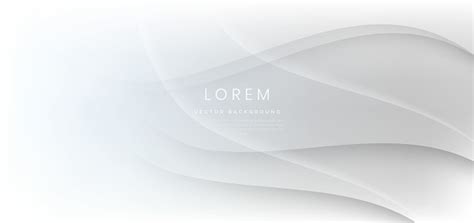흰색과 회색 그라데이션추상 웨이브 트렌디 한 기하학적 배경 0명에 대한 스톡 벡터 아트 및 기타 이미지 0명 3차원 형태 가리기 Istock