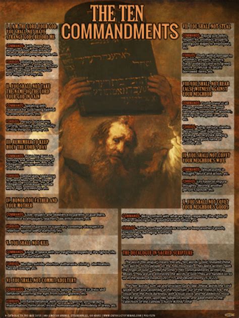 The Ten Commandments Explained Poster Catholic To The Max Online