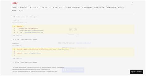 Auth Codesandbox