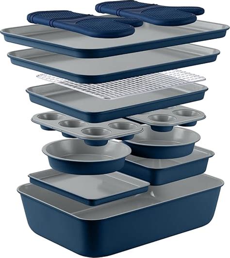 Country Kitchen Nonstick Stackable Bakeware Set Deluxe