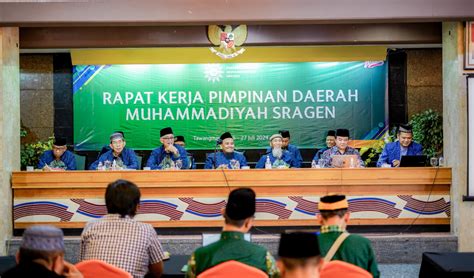 Rapat Kerja Pimpinan Daerah Muhammadiyah Kab Sragen 2024 Pimpinan