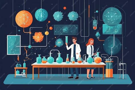 Premium Photo A Section Of The Lab With Students Conducting