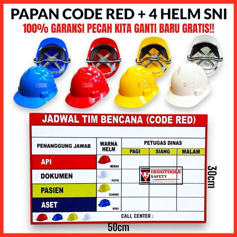Jual 1 Set Papan Red Code Papan Piket Papan Bencana Papan Code