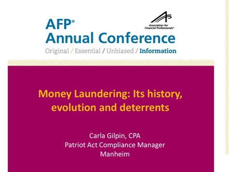 Money Laundering History Methods And Deterrents