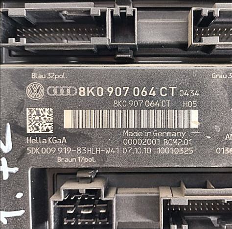 Audi A4 B8 A5 Q5 Allroad Rs5 Bcm Ccm Comfort Convenience Module Control Unit 2008 2016