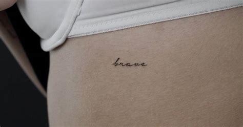Brave Temporary Tattoo