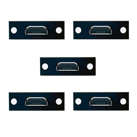 Xiwai Pcs Set DIY OEM Micro USB Pin Female Type B Socket Connector Panel Mount Type With PC