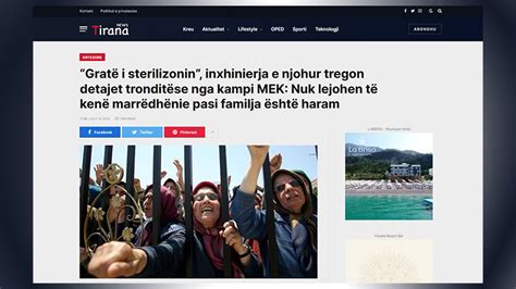 افشاگری سایت آلبانیایی تیرانا نیوز از وضعیت زندگی در کمپ مجاهدین خلق