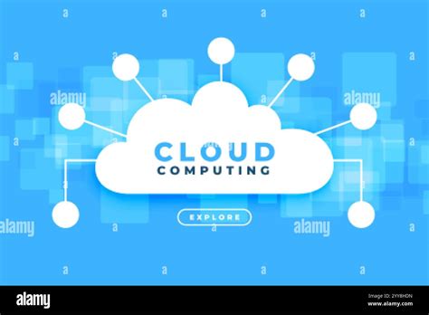 Cloud Computing Background With Network Points Stock Vector Image And Art