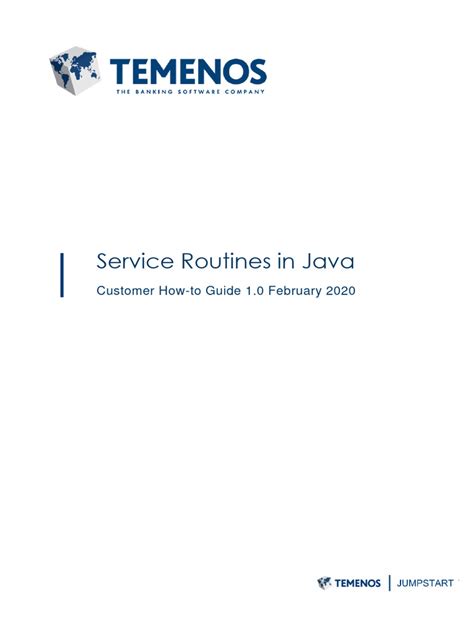 Service Routines In Java Customer How To Guide 10 Pdf Library