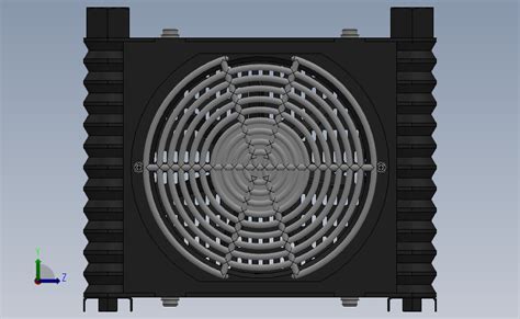 Af0510t Ca冷风式油冷却器solidworks 2014模型图纸下载 懒石网