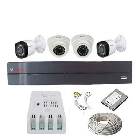 2 Mp CP Plus Camera Plus 4 Channel Set 2 4MP Dome Bulletwith 500GB HDD For Residential At