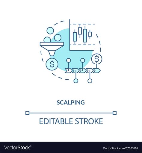 Scalping Concept Icon Royalty Free Vector Image