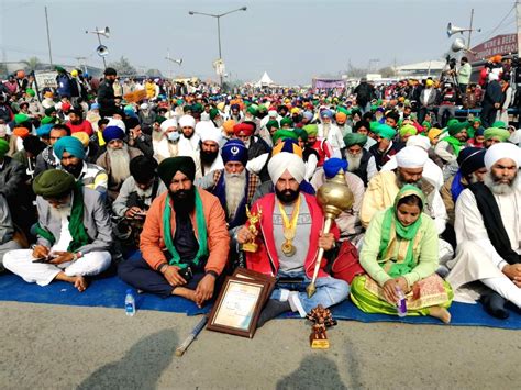Free Photo Farmers Protest At Singhu Border