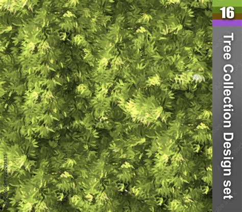 Tree Correction Design Set 3d Illustration White Background Isolate Nature And Gardens Design