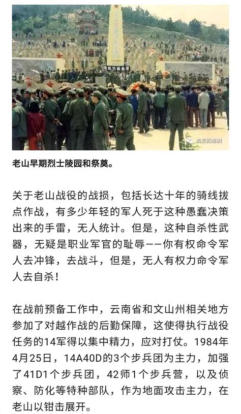 血染老山，1984春，中越战争非专业检讨 文流浪的橡树 雪球