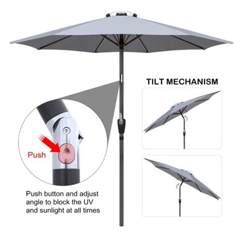 야외 방수 Uv 차단 비치 우산 캐노피 정원 파라솔 조절 가능한 틸팅 햇빛 가리개 쉼터 낚시 우산 Hwc파티오 파라솔 And 받침대 Aliexpress