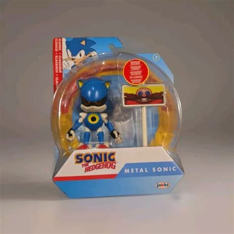 Sonic The Hedgehog Classic Metal Sonic With Goal Post 4 Action Figure Jakks 2480 Picclick Ca
