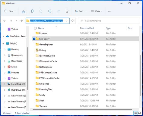 File History Folder Configuration At Caitlyn Buvelot Blog