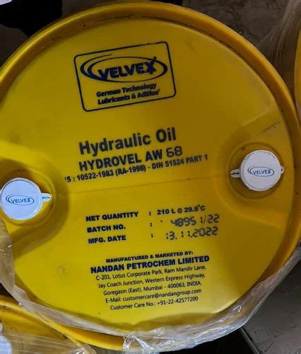 Heavy Vehicle Aw 68 Hydraulic Oil For Industrial At ₹ 25600barrel Of