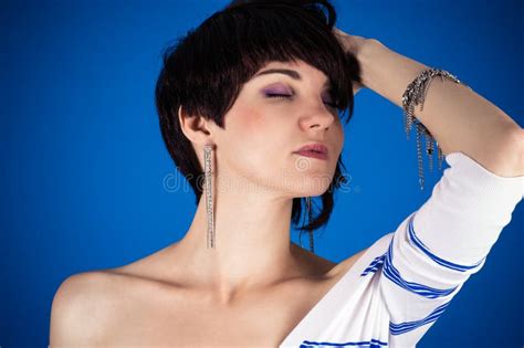 Portrait Of A Beautiful Woman Stock Photo Image Of Confidence Black 33331452