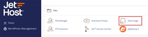 How To View Disk Usage In Cpanel On Jethost Jethost Help