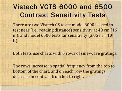 Contrast Sensitivity Charts PPT Eye And Vision Conditions Diseases And Conditions