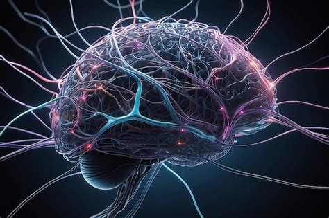 Premium Photo Synthetic Neural Pathways