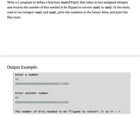 Solved Write A C Program To Define A Function Countflip Chegg