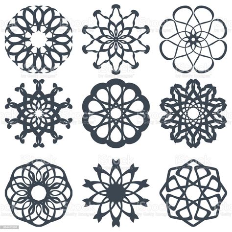 아름 답 고 창의적인 디자인 요소 세트 1입니다 벡터 일러스트 레이 션 화이트에 격리 0명에 대한 스톡 벡터 아트 및 기타 이미지 0명 12월 겨울 Istock