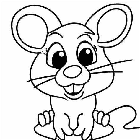 Desenho De Rato Para Imprimir E Colorir Gratuita Ment