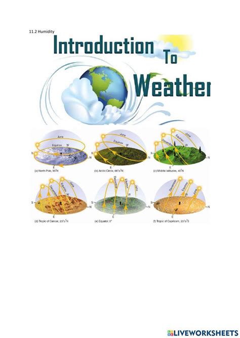 112 Humidity Free Interactive Worksheets 1385688