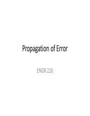 Lecture Pre Pdf Propagation Of Error ENGR All Measurements Have Errors Sometimes