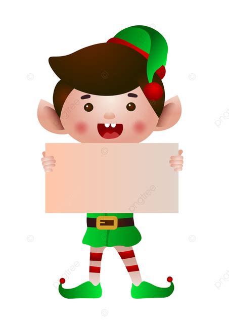 Anão Feliz Segurando A Ilustração Vetorial De Papel Em Branco PNG