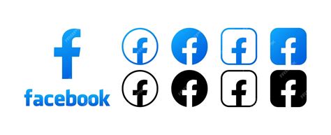 페이스북 소셜 미디어 로고 아이콘 소셜 네트워크의 고립된 집합 페이스북 로고 아이컨 편집 소셜 미디어 페이스북로고 컬렉션 터