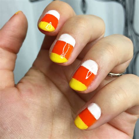 Candy Corn Nails Art Design Talk