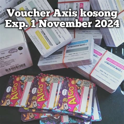 Jual Voucher Axis K Kosong Bahan Inject Nasional Shopee Indonesia