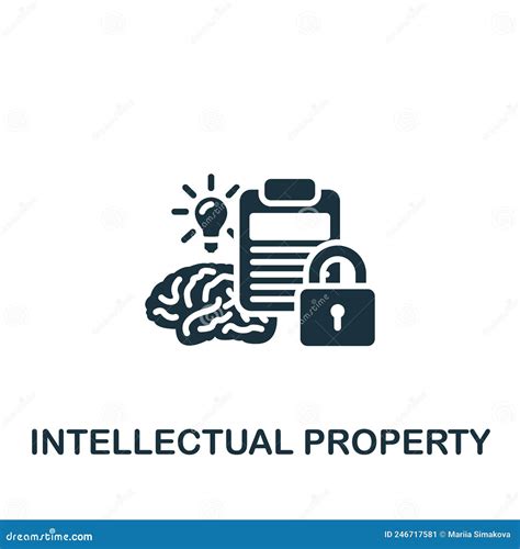 知识产权图标 模板web设计和infographics的单色简单众筹图标 向量例证 插画 包括有 概念 法律 246717581