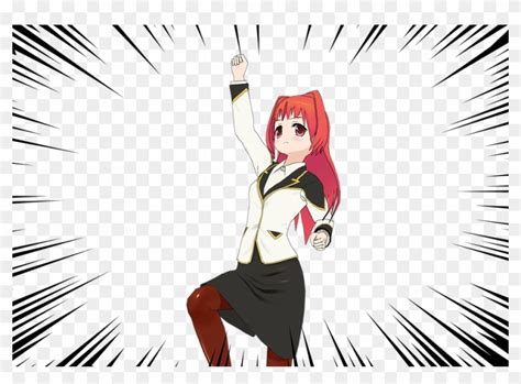 Anime Girl Raising Her Hand Hd Png Download 960x662 3921321 Pngfind