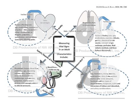 Vital Signs Characteristics Concept Map Deanne Blach Db Productions
