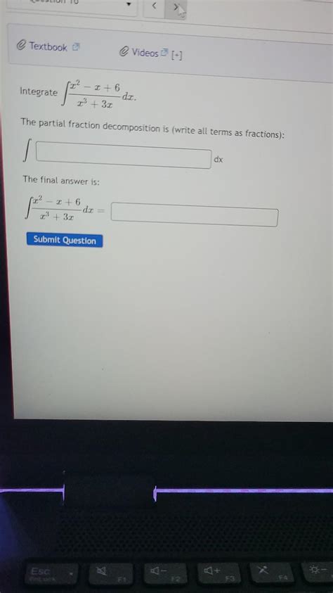 Solved Integrate ∫x33xx2−x6dx The Partial Fraction