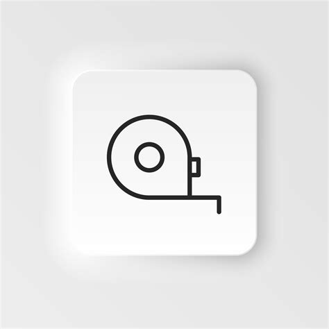 measuring tape vector icon element of design tool for mobile concept