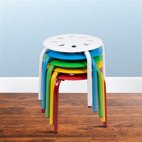Emma Oliver Plastic Nesting Stack Stools Classroomhome 115height