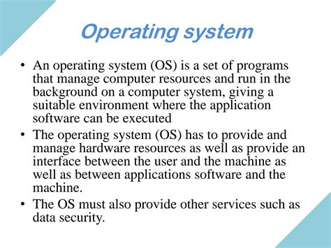 Solution Computer Science Purposes Of An Operating System System Software Powerpoint And Notes