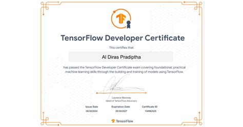 Tensorflow Developer Certificate • Al Diras Pradiptha • Tensorflow Al Diras Pradiptha