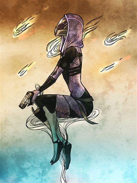 Tali Me Art Mass Effect Mrbenvey фэндомы картинки гифки прикольные комиксы