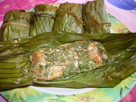 Recipes From My Kitchen Pucuk Ubi Dalam Daun Pisang